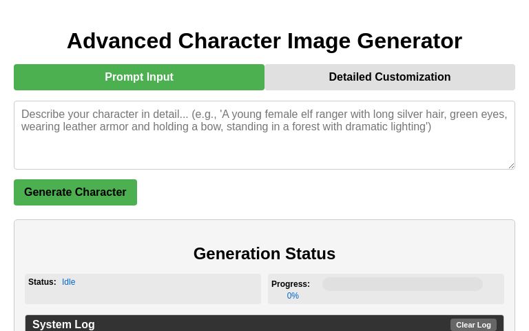 Advanced Character Image Generator