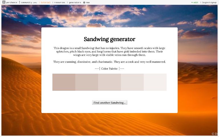 Sandwing generator