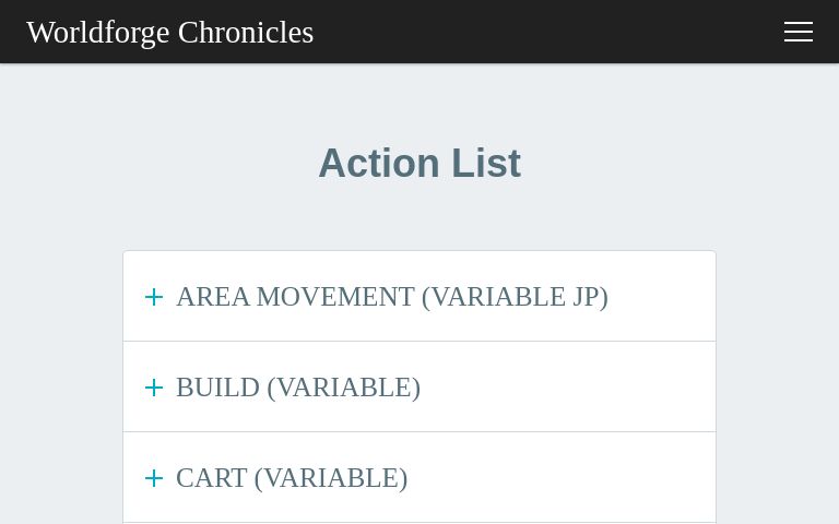 Action List ― Perchance Generator