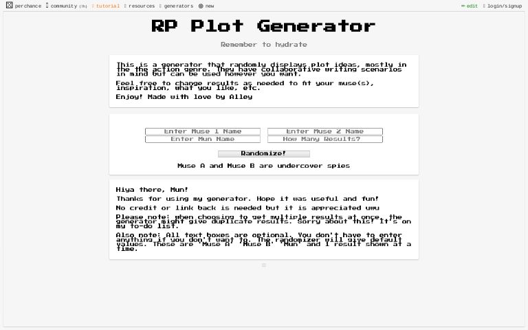 RP Plot Generator