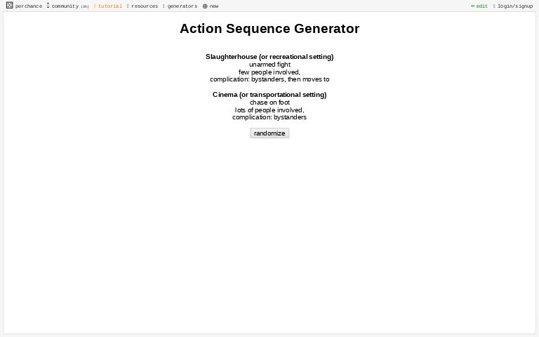 Action Sequence Generator