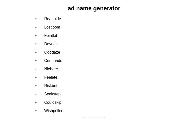 ad name generator