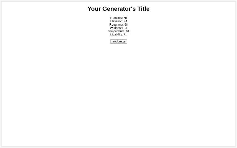 Minimal ― Perchance Generator