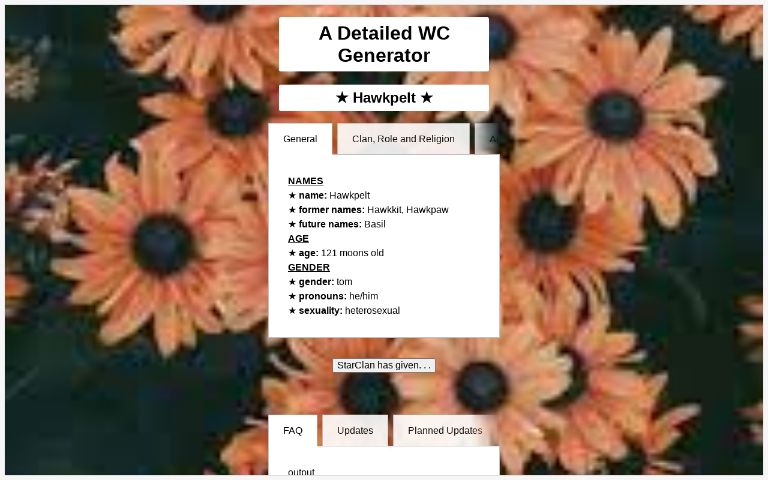 A Detailed WC Generator