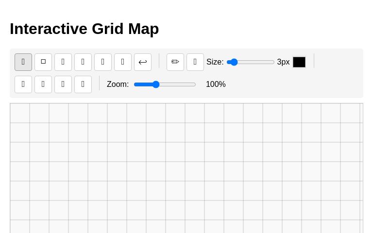 Interactive Grid Map ― Perchance Generator
