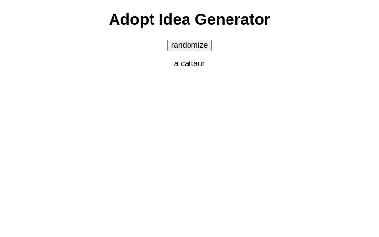 Adopt Idea Generator