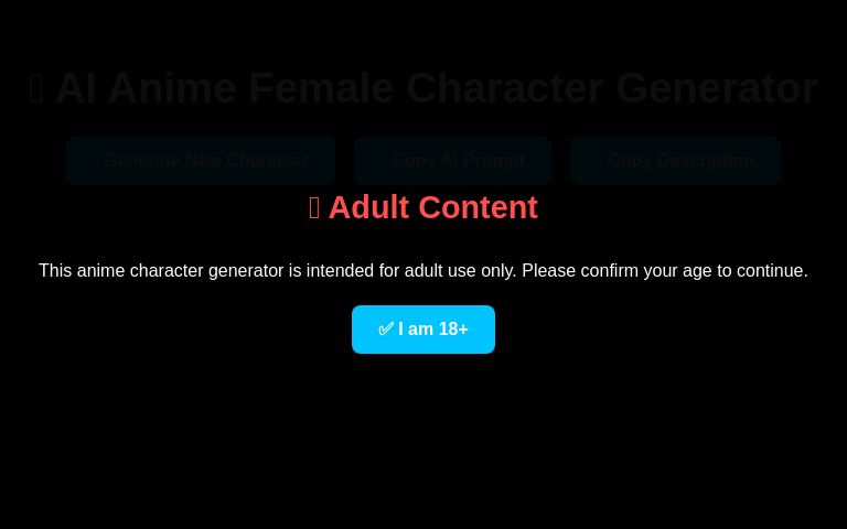 Warning: Adult Content ― Perchance Generator