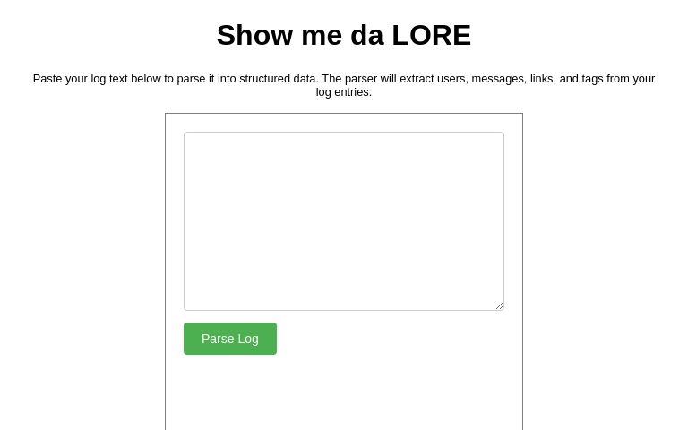 Show me da LORE ― Perchance Generator