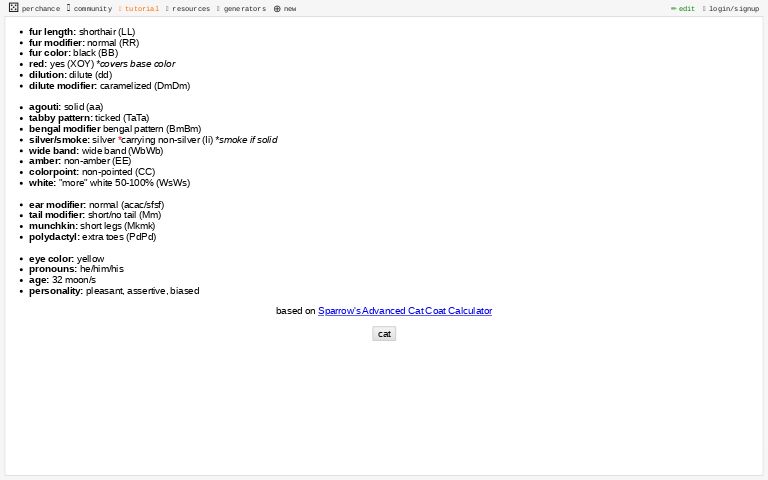 Advanced Cat Generator