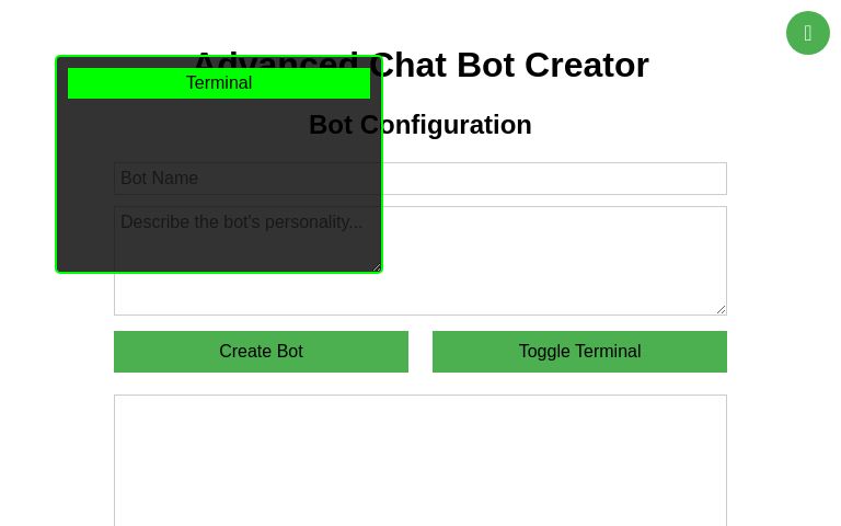 Advanced Chat Bot Creator
