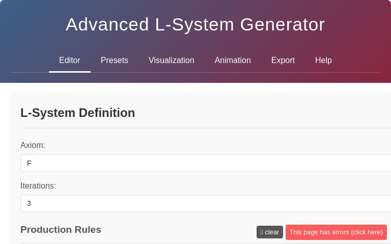 Advanced L-System Generator