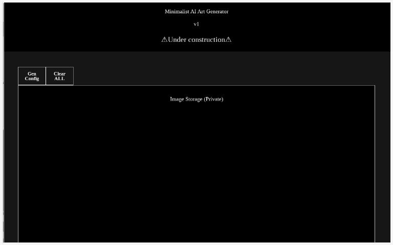 Advanced Minimalist Image Generator
