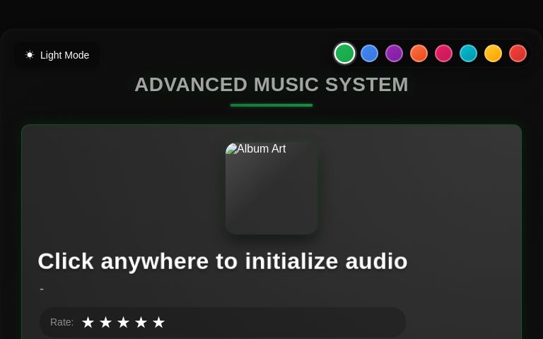 Advanced Music System ― Perchance Generator