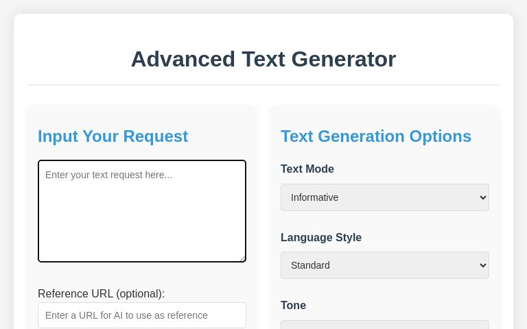 Advanced Text Generator