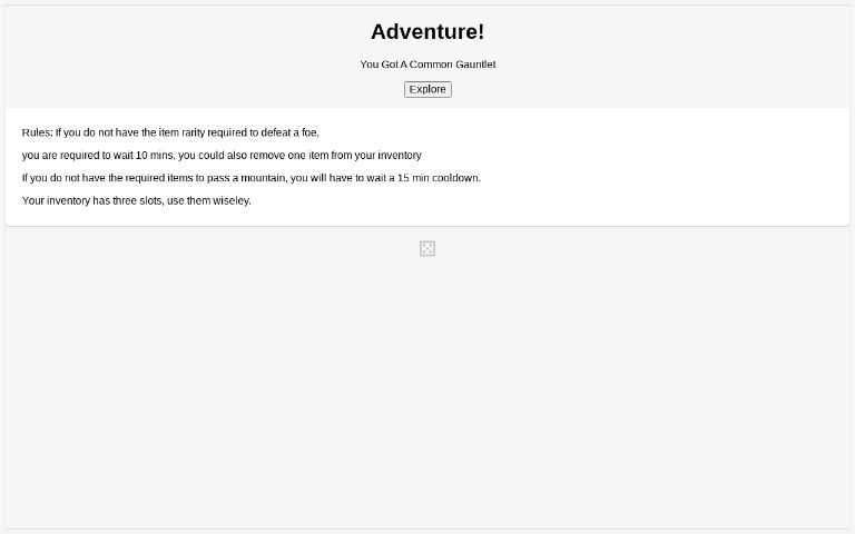 Adventure! ― Perchance Generator