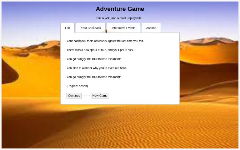 Adventure Game ― Perchance Generator