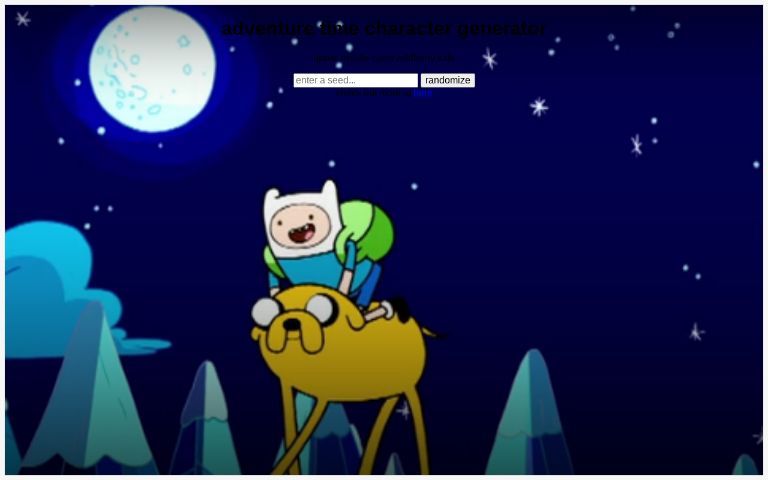 adventure time character generator