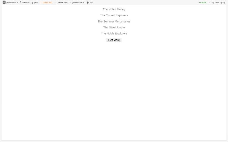 Adventurepartyname ― Perchance Generator