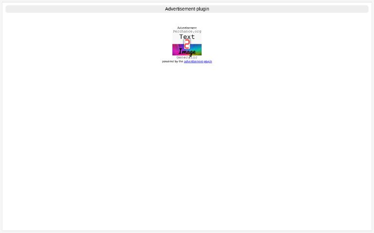 Advertisement Plugin