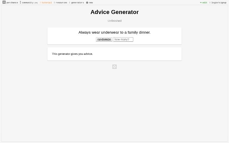 Advice Generator