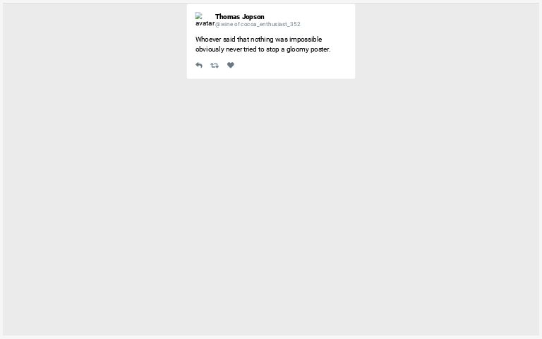 Tweet Template ― Perchance Generator