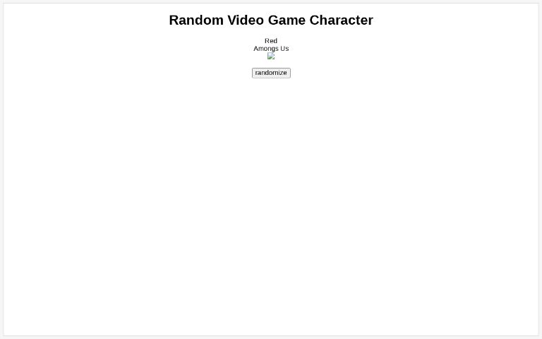 Random Video Game Character ― Perchance Generator
