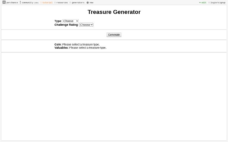 Treasure Generator