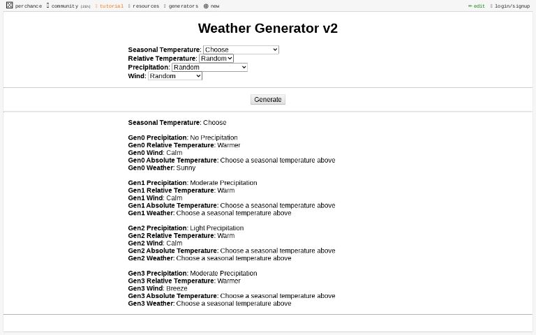 Weather Generator v2