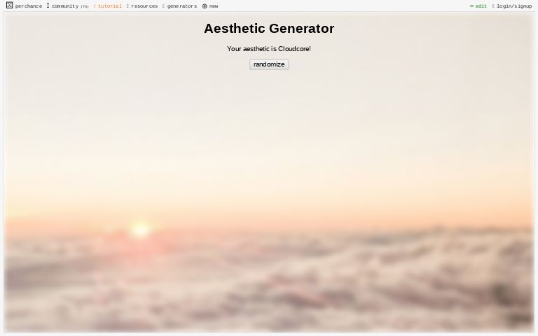 Aesthetic Generator