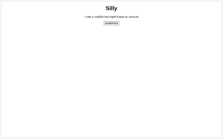 Silly ― Perchance Generator