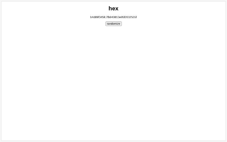 hex ― Perchance Generator
