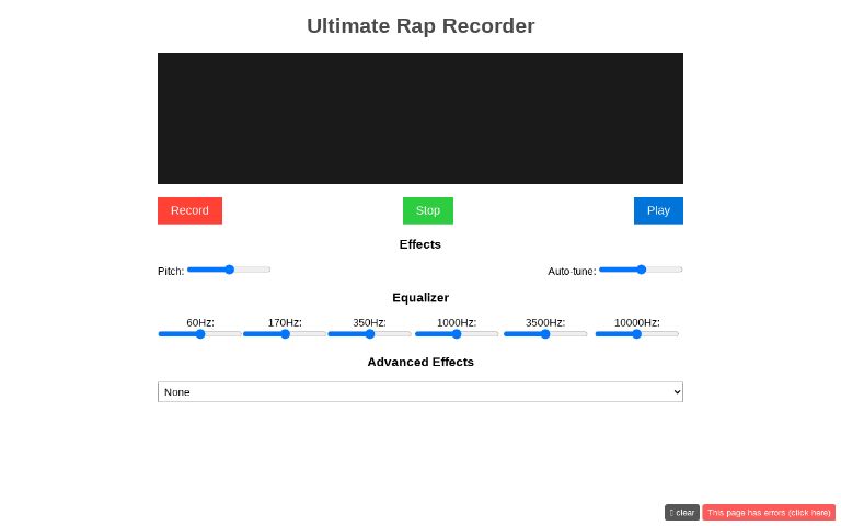 Ultimate Rap Recorder ― Perchance Generator