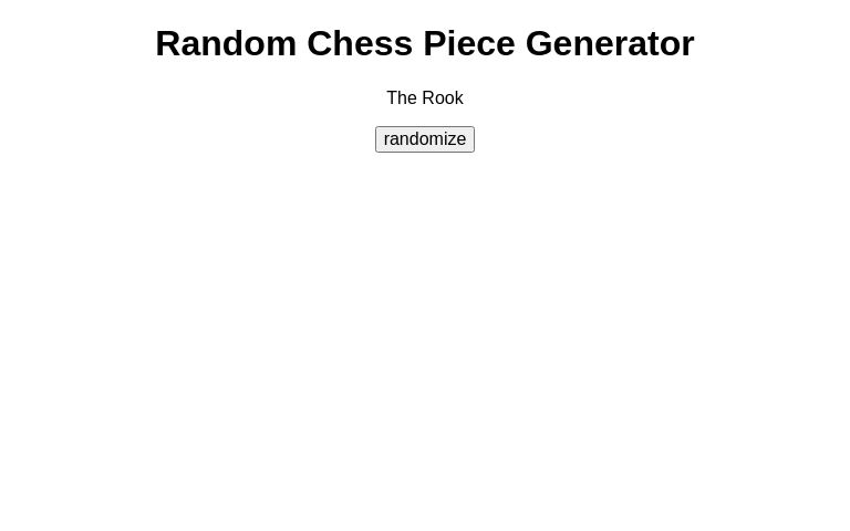 Random Chess Piece Generator