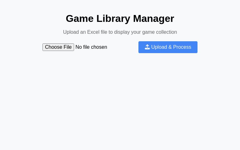 Game Library Manager ― Perchance Generator
