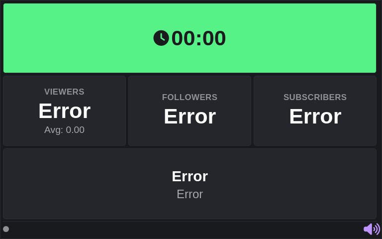 Afterbrn Twitch Status Dock ― Perchance Generator