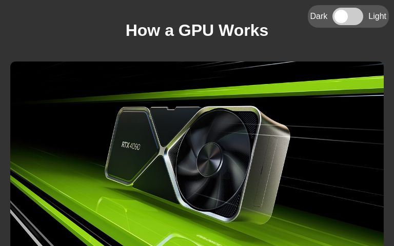 How a GPU Works ― Perchance Generator