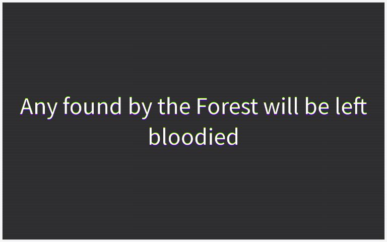 Cryptic Warning Generator