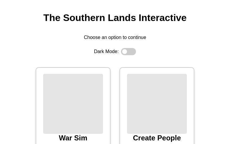 The Southern Lands Interactive ― Perchance Generator