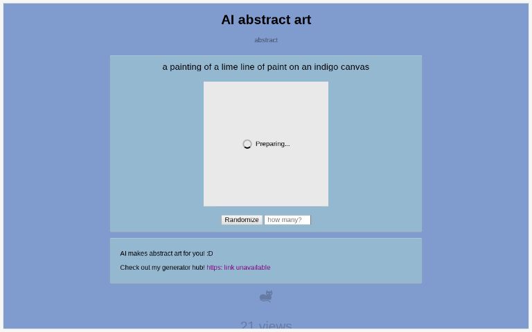 AI abstract art ― Perchance Generator