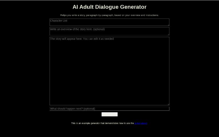 AI Adult Dialogue Generator