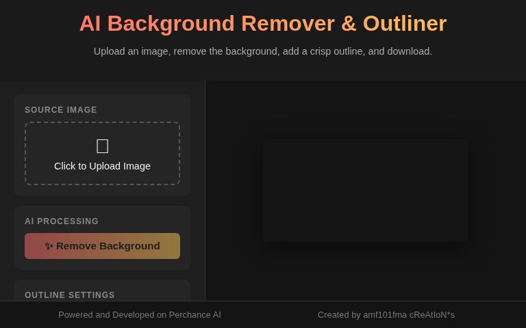 AI Background Remover & Outliner ― Perchance Generator