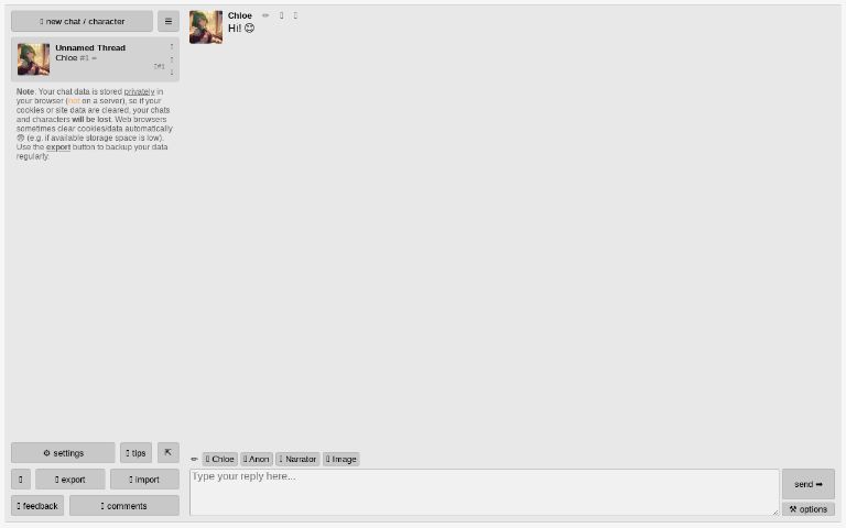AI Character Chat (online, free, no sign-up, unlimited)