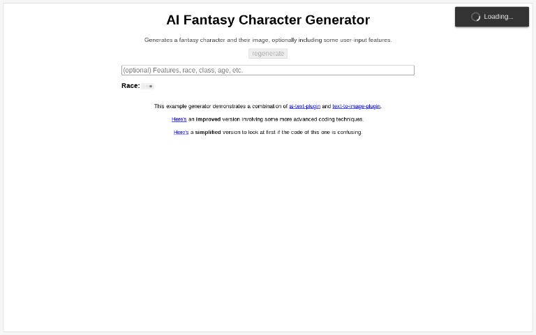 AI Fantasy Character Generator