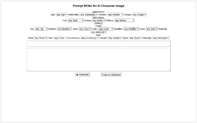 Ai Character Image ― Perchance Generator