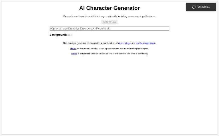 AI Character Generator