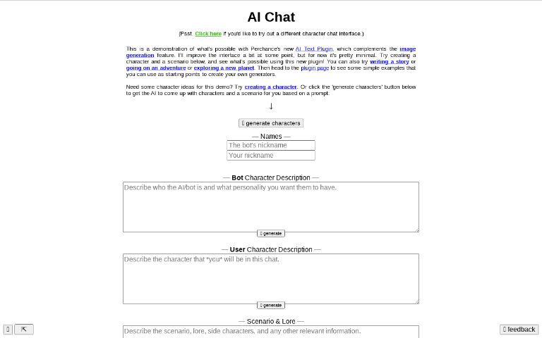 AI Chat & Roleplay (online, free, no sign-up, unlimited)