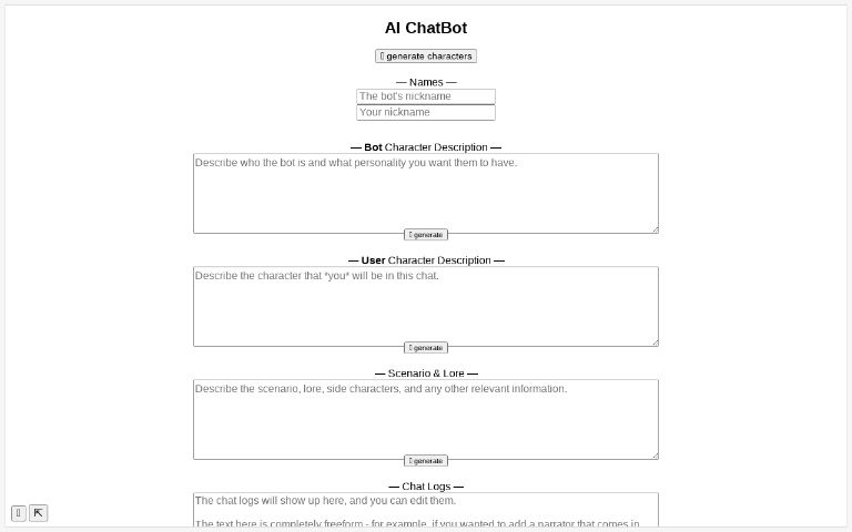 AI Chat & Roleplay (free, no sign-up, fast, unlimited)