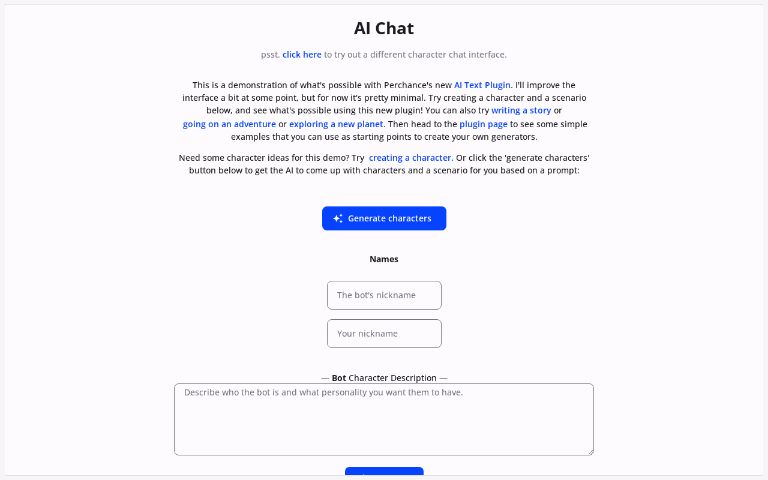 AI Chat & Roleplay (free, no sign-up, fast, unlimited)