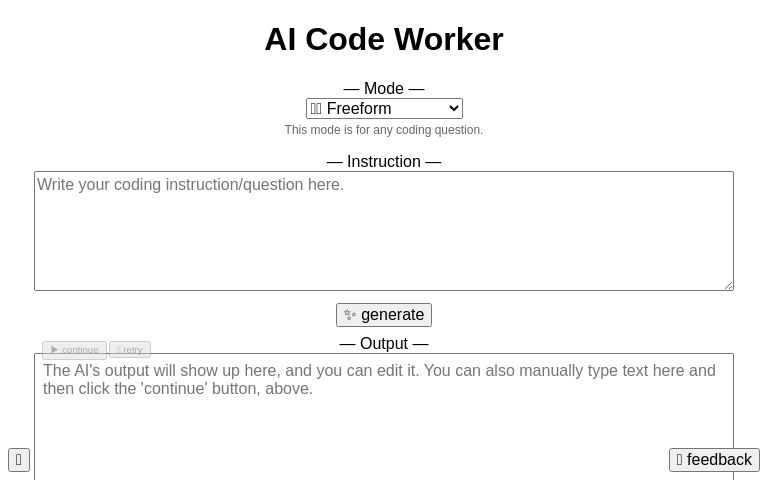 AI Code Generator (free, no sign-up, unlimited)