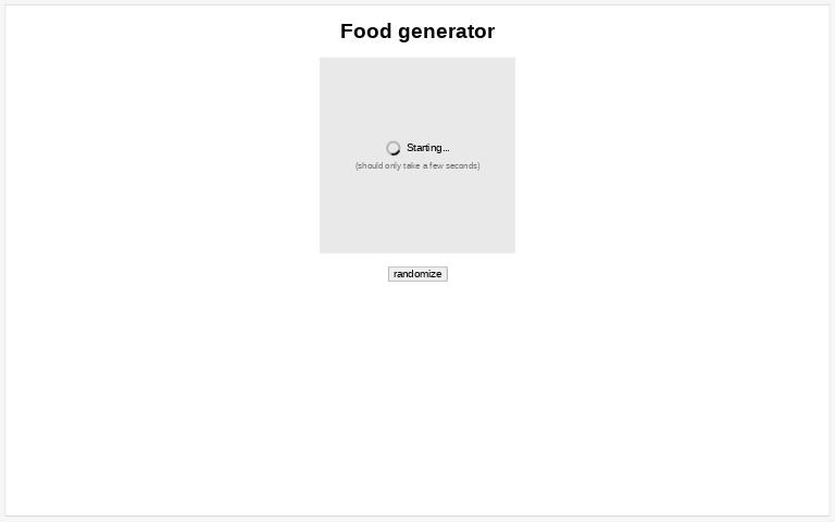 Food generator